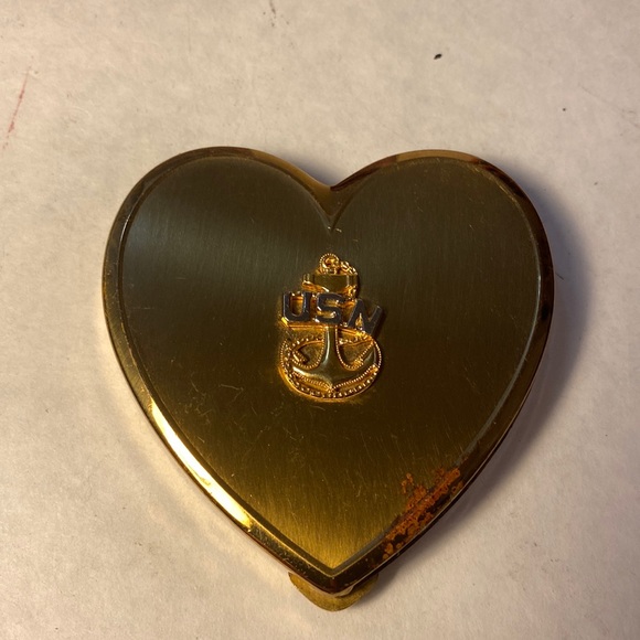 Accessories | 194s Us Navy Heart Compact | Poshmark